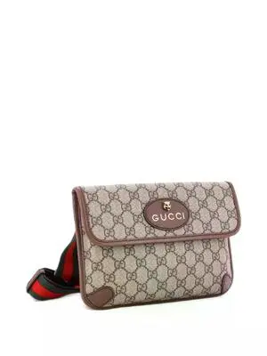 Gucci Neo Vintage Flap Gg Coated Canvas Belt Bag