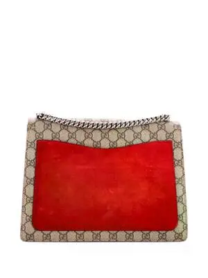 Gucci Dionysus Bag Embellished Gg Coated Canvas Medium Shoulder Bag - Brown