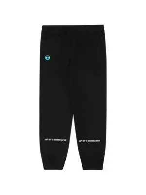 AAPE BY *A BATHING APE Logo-patch Track Pants - Black