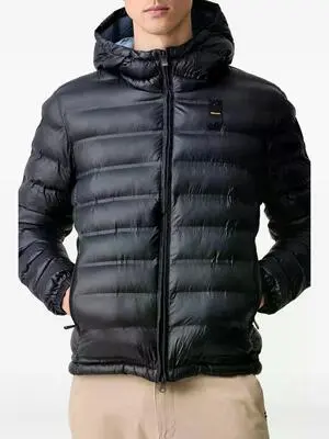 BLAUER. Charles Hooded Quilted Jacket - Blue