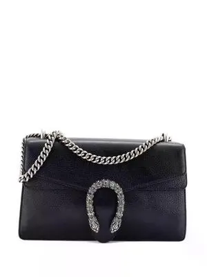 Gucci Dionysus Bag Leather Small Shoulder Bag - Black