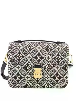 LOUIS VUITTON Pochette Metis Limited Edition Since 1854 Monogram Jacquard Crossbody Bag Black
