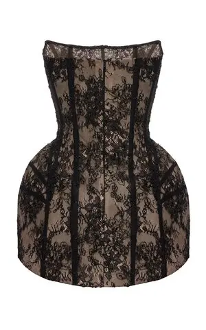 BALYKINA Eva Sequined Lace Mini Dress