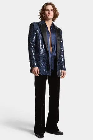 Dsquared2 Velvet Chic Tailored Bob Trousers