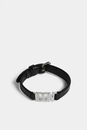 Dsquared2 Icon Clubbing Bracelet - Black