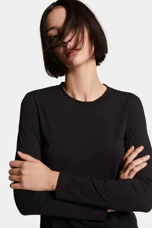 Dsquared2 Underwear Tulle Long Sleeves T-shirt