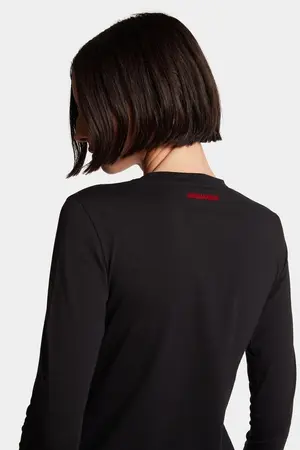 Dsquared2 Underwear Tulle Long Sleeves T-shirt