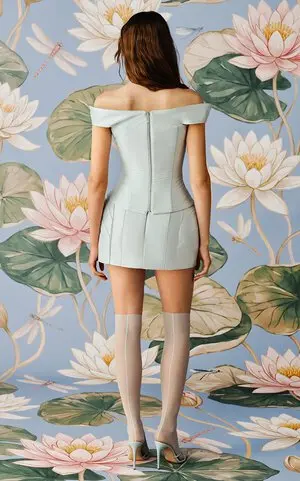 BALYKINA Padded Taffeta Mini Skirt