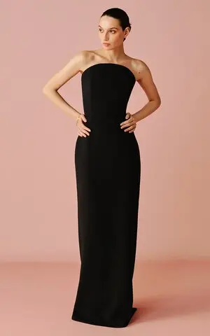 BALYKINA Paola Matt Silk Maxi Dress