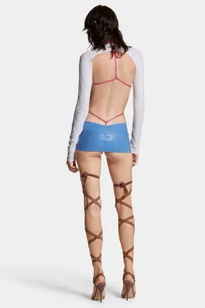 Dsquared2 5-pocket Latex Hot Pants