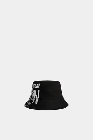 Dsquared2 Icon Splash Bucket Hat - Black