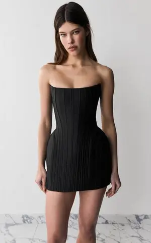 BALYKINA Irma Mini Dress - Black
