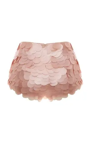 BALYKINA Sequined Mini Shorts