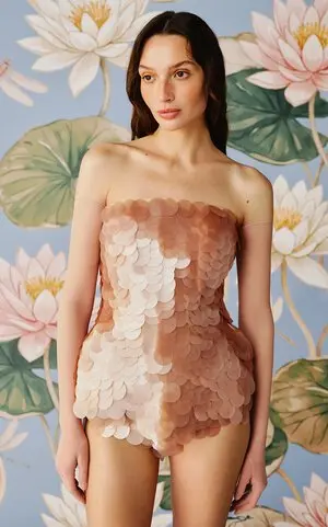 BALYKINA Sequined Corset