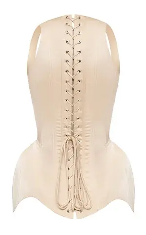 BALYKINA Soft Satin Corset With Lacing