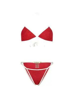 PARAMIDONNA Klara Crinkle-effect Bikini - Red
