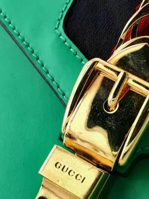 Gucci Sylvie Top Handle Bag Leather Mini Satchel