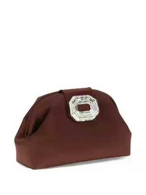 Amina Muaddi Camelia Crystal-embellished Clutch Bag