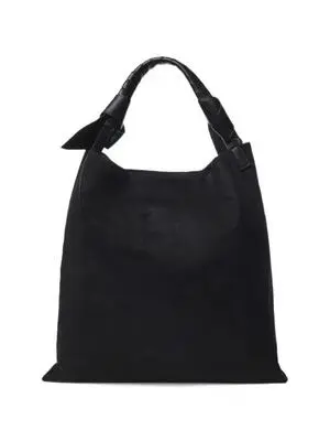 V°73 Suede-effect Knotted Shoulder Bag