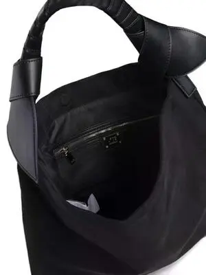 V°73 Suede-effect Knotted Shoulder Bag