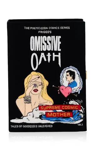 OLYMPIA LE-TAN Omissive Oath Book Clutch - Multi
