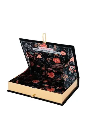 OLYMPIA LE-TAN X Juliette Longuet La Dolce Vita Book Clutch - Black