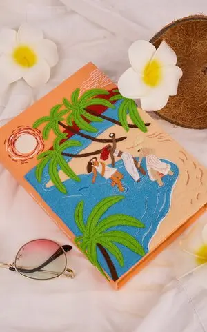 OLYMPIA LE-TAN Sunsets Like These Book Clutch - Multi