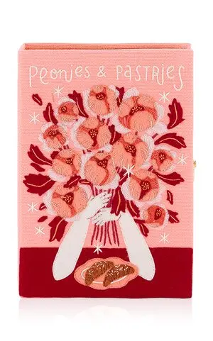 OLYMPIA LE-TAN Peonies And Pastries Book Clutch - Multi