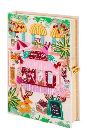 OLYMPIA LE-TAN Cherry & Co. Book Clutch - Multi