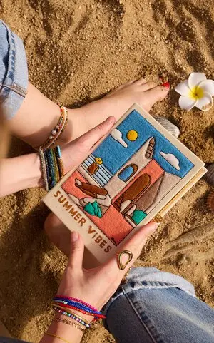 OLYMPIA LE-TAN Alimo Summer Vibes Book Clutch - Multi