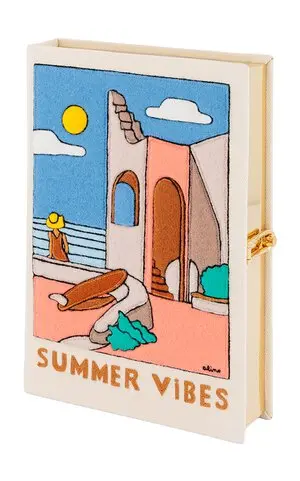 OLYMPIA LE-TAN Alimo Summer Vibes Book Clutch - Multi