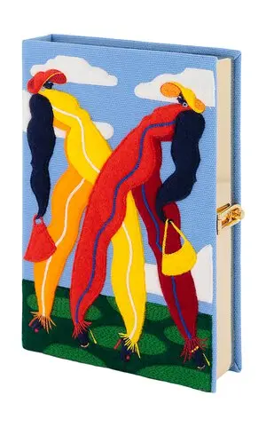 OLYMPIA LE-TAN Crossing Paths Book Clutch - Multi