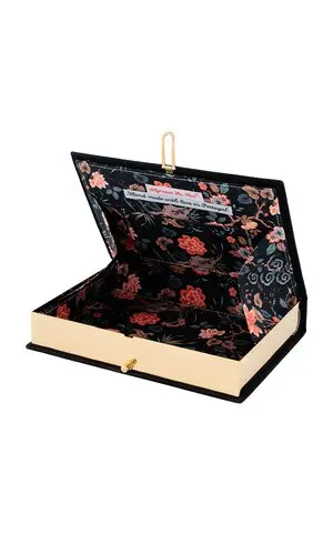 OLYMPIA LE-TAN Rock And Roll Book Clutch - Black