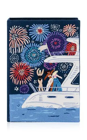 OLYMPIA LE-TAN The Midnight Yatch Club Book Clutch Multi