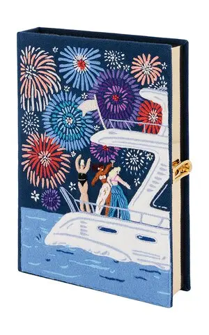 OLYMPIA LE-TAN The Midnight Yatch Club Book Clutch - Multi