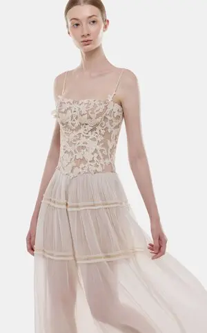MONTSAND Lace Corset Top