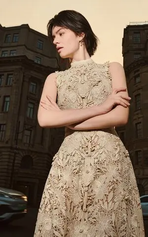 MONTSAND Flower Beaded Maxi Dress