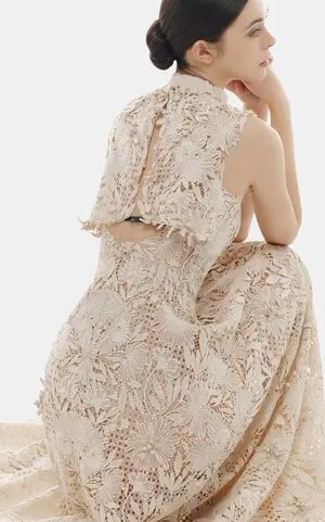 MONTSAND Flower Beaded Maxi Dress