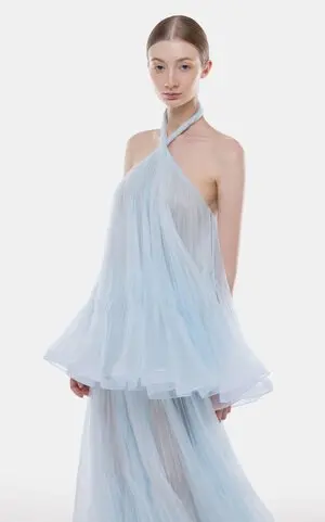MONTSAND Pleated Maxi Skirt