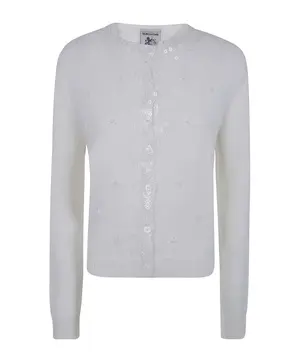 SEMICOUTURE Gipsy Sequin-embellished Bead-detail Cardigan