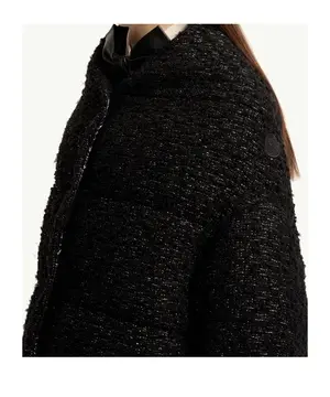 Moncler Wool Blend Tweed Cape