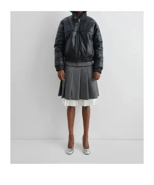 Gimaguas Long-sleeved Leather Jacket