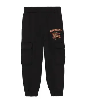 Burberry Knight Check Cotton Jogging Pants