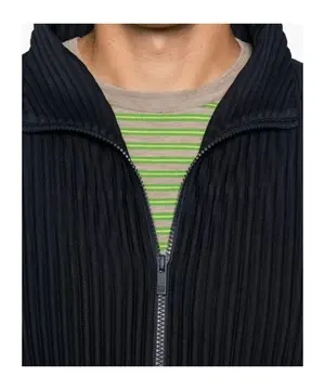 Issey Miyake Pleated Casual Jacket