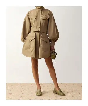Zimmermann Clash Drill Utility Mini Skirt