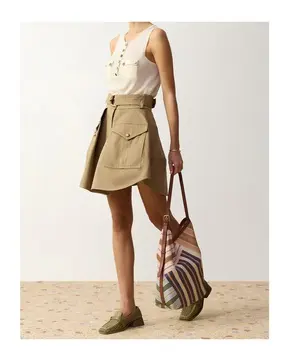 Zimmermann Clash Drill Utility Mini Skirt