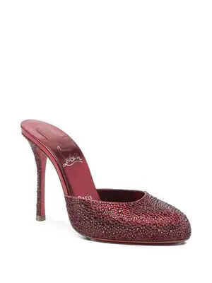 CHRISTIAN LOUBOUTIN Crystal-embellished Heeled Mules