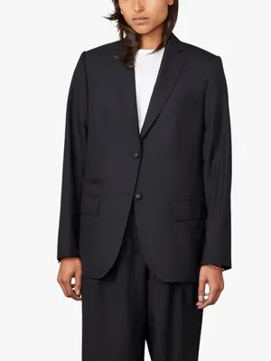 Officine Générale Charlene Single-breasted Wool Jacket - Black