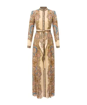 Zimmermann Clash Sheath Dress - Cream