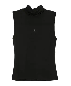 Patrizia Pepe Fly-plaque Roll-neck Top